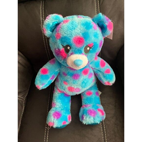 Toys | Build A Bear Blue Polka Dot Bear | Poshmark